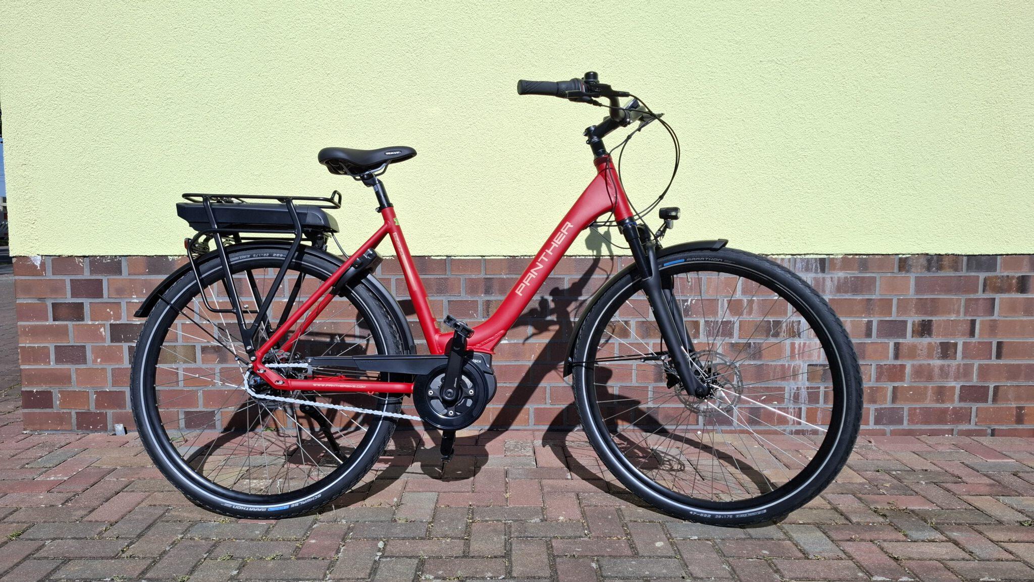 Panther Ancona (400 Wh) rot matt - 28 Zoll mit Rücktritt